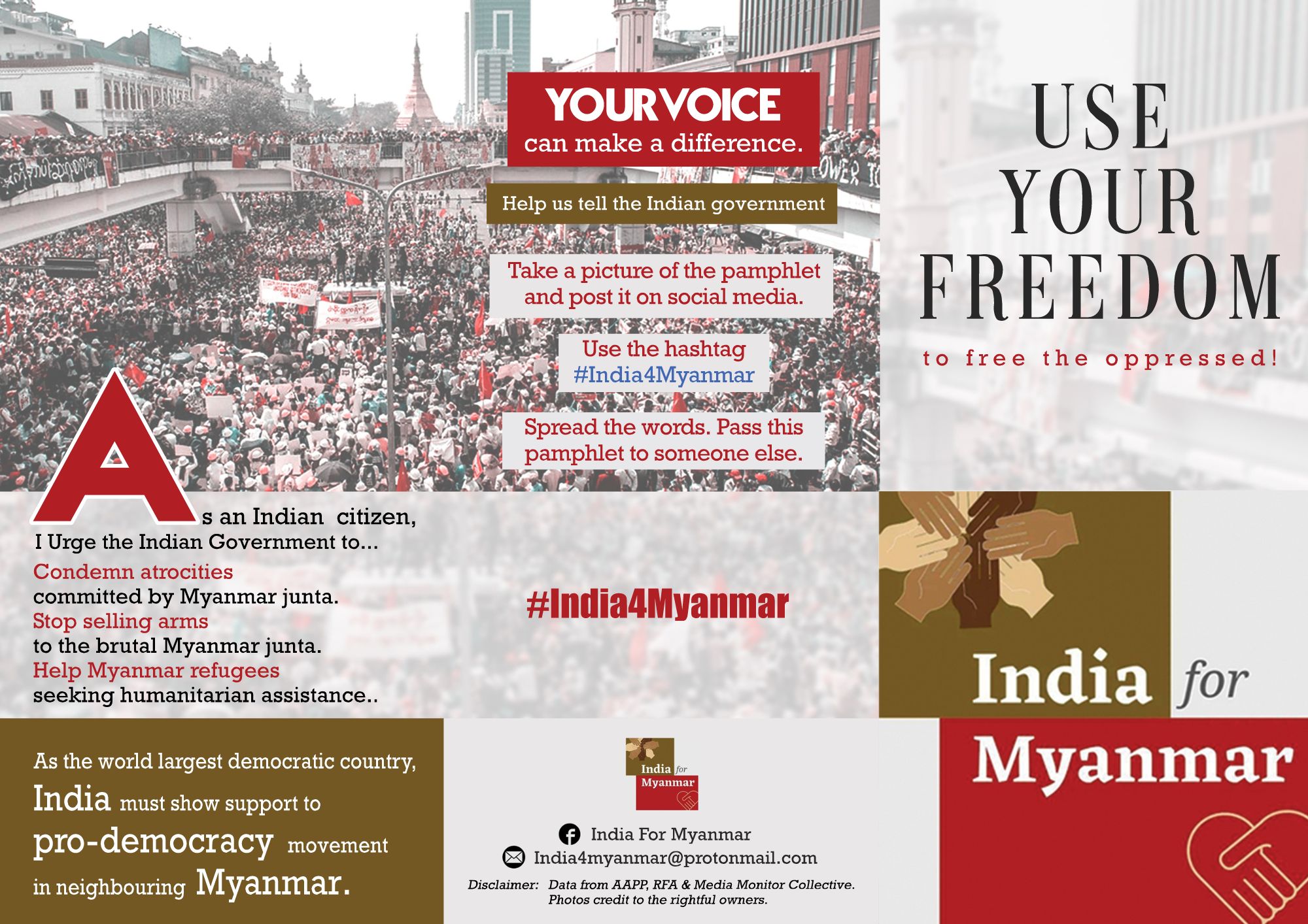 What’s happening in Myanmar pamphlet! – India for Myanmar